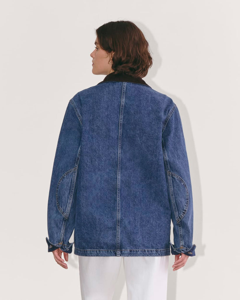 The Unisex Denim Ranch Jacket | Deep Atlantic – Everlane