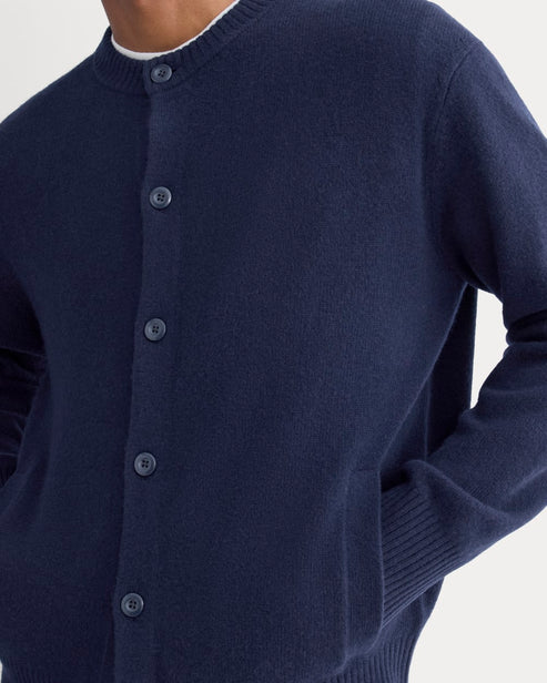 Luxe Merino Crew Cardigan | Deep Navy – Everlane