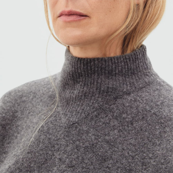 The Cozy-Stretch Pullover | Heathered Charcoal – Everlane