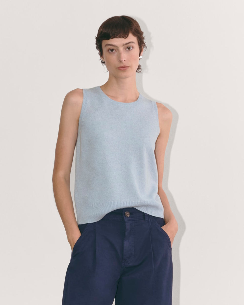 The Classic Tank in Cashmere | Sky Blue – Everlane