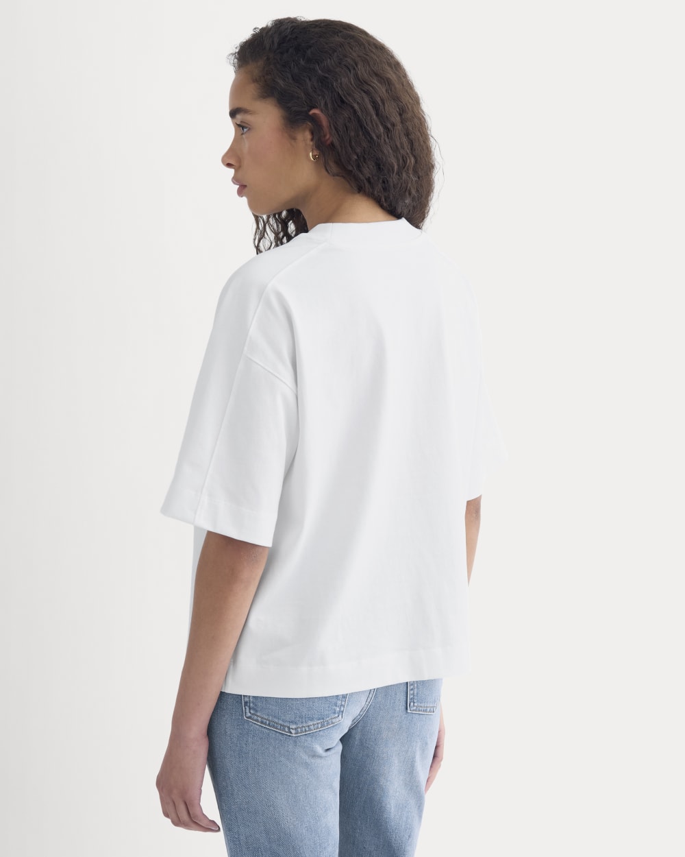 Oversized Seamed Tee | White – Everlane
