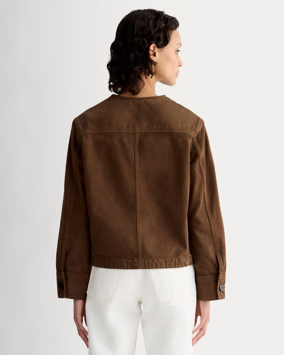 The Denim Barrel Jacket | Cocoa – Everlane