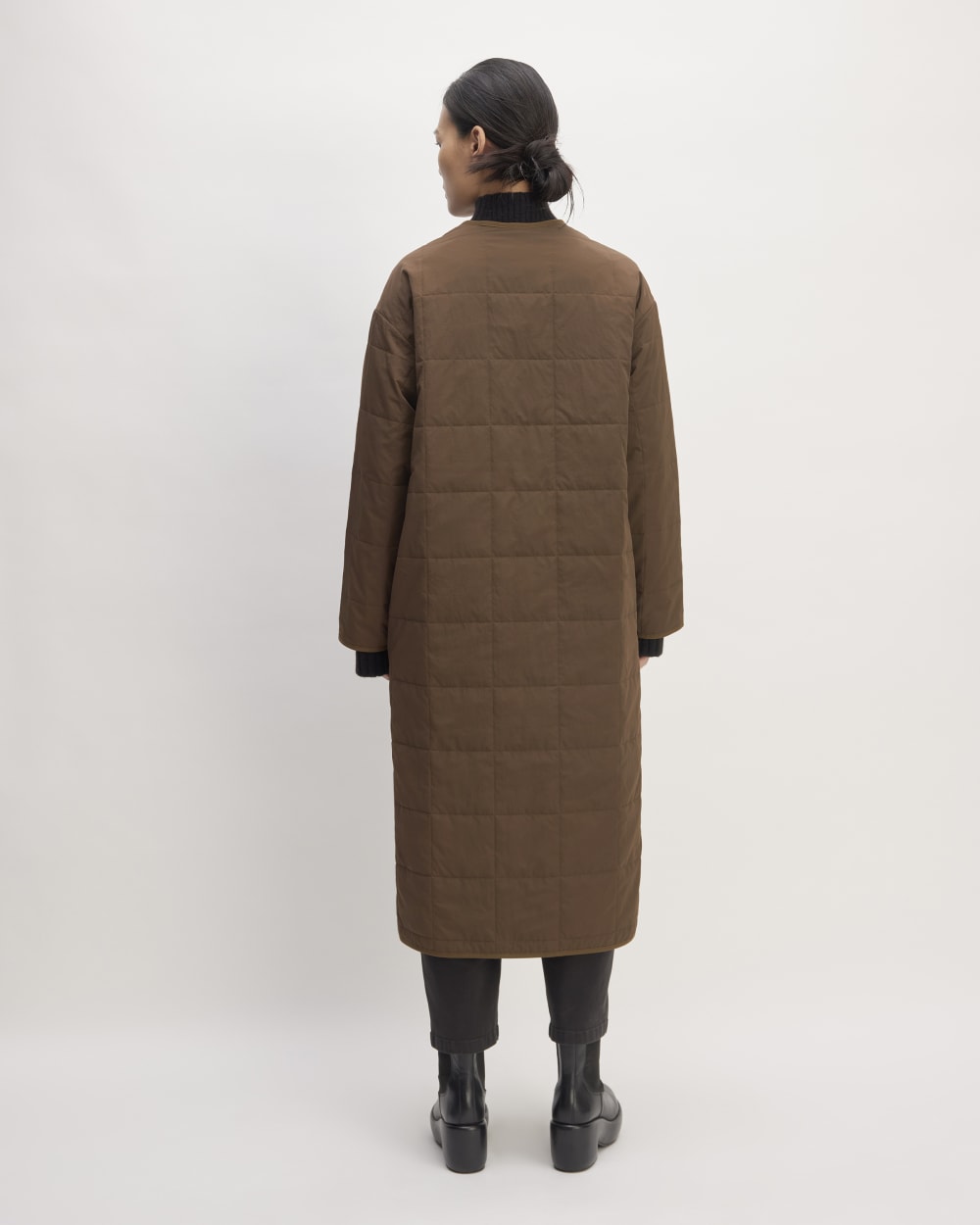 The ReNew Quilted Long Liner | Cocoa – Everlane