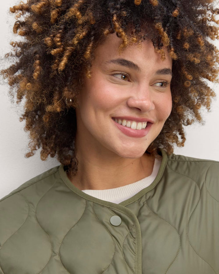 The Long Quilted Liner | Kalamata – Everlane