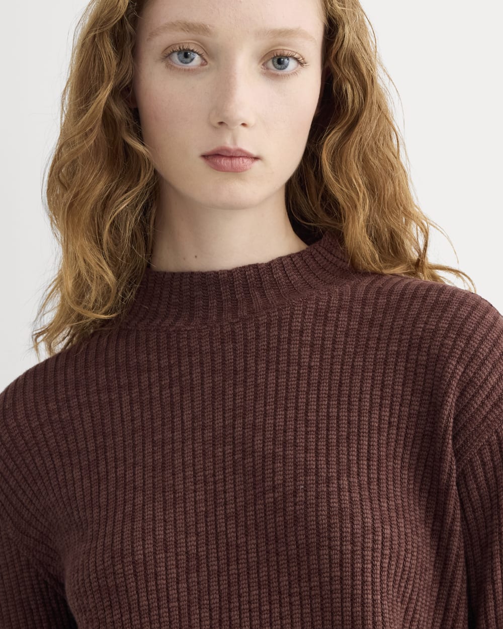 The Cozy Rib Funnel-Neck | Dark Mahogany – Everlane