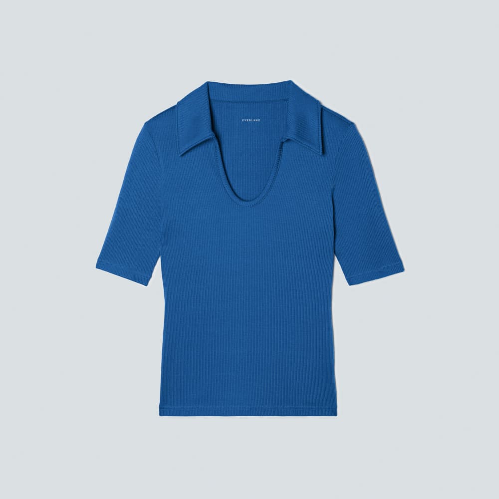 The Super-Soft Short Sleeve Polo | Lapis Blue – Everlane