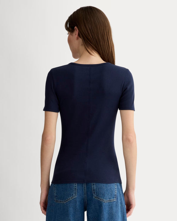 The Luxe Rib Crew | Navy – Everlane