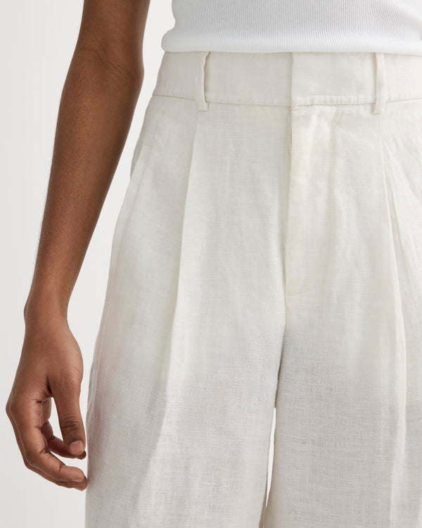 The Linen Way-High® Drape Pant | Natural Chambray – Everlane