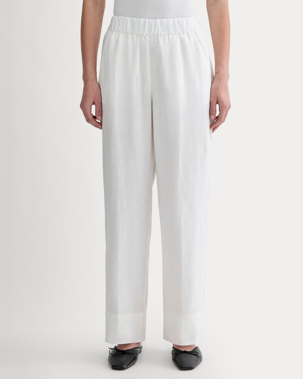 The Linen Easy Pant | White – Everlane