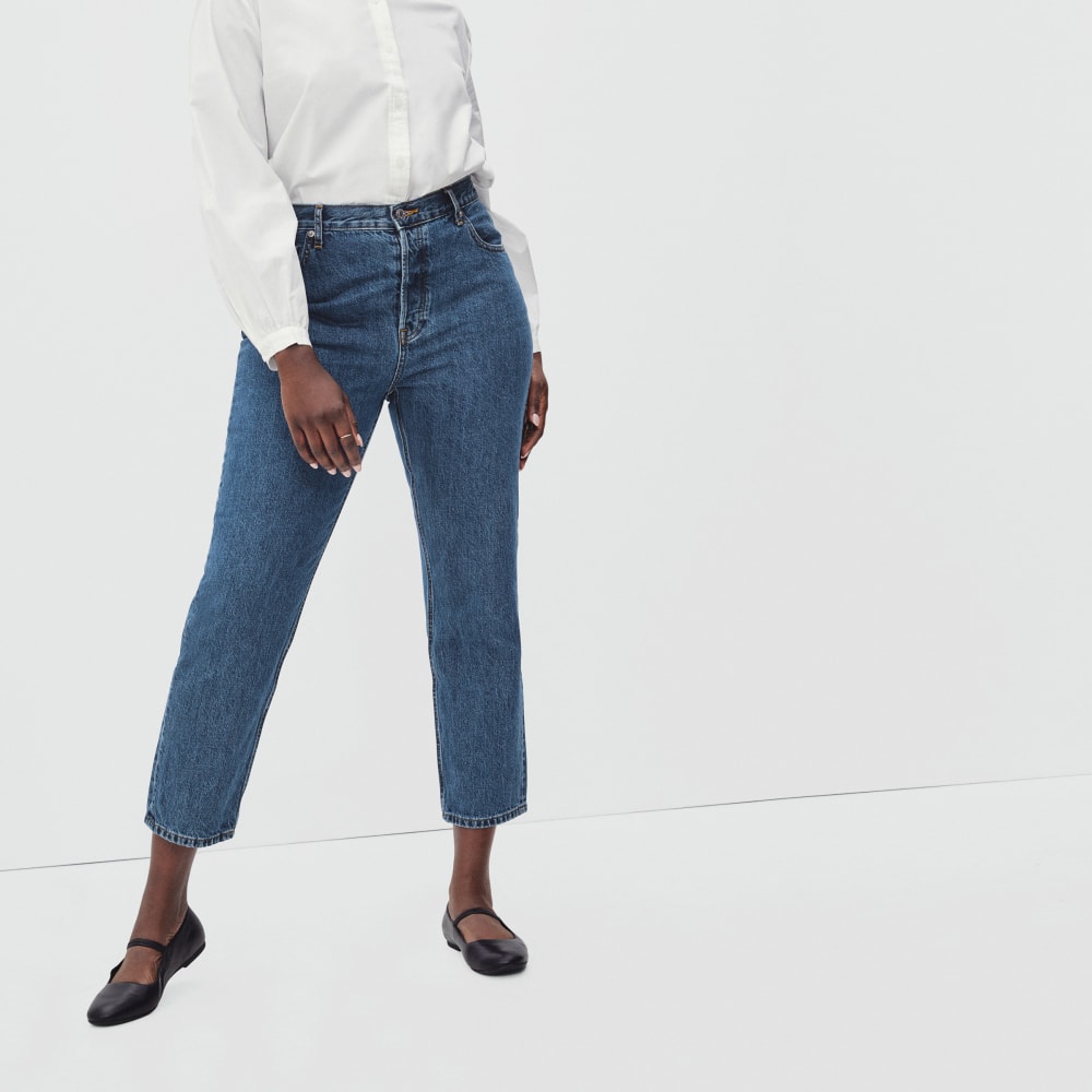 The '90s Cheeky Hourglass Jean | Medium Blue Wash | 26.5" Inseam – Everlane