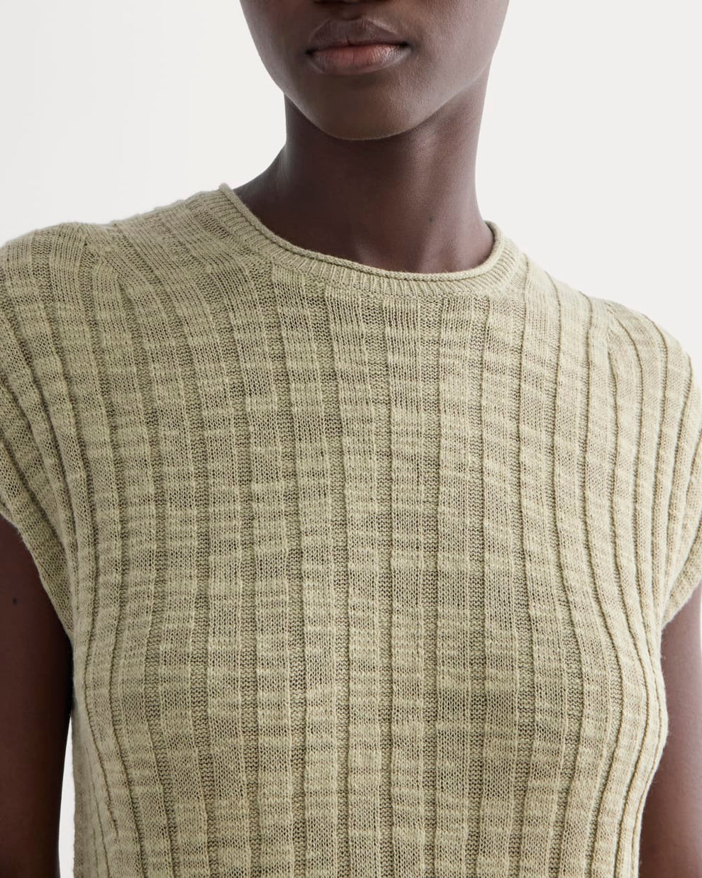 The Column Dress in Cotton Linen | Eucalyptus – Everlane