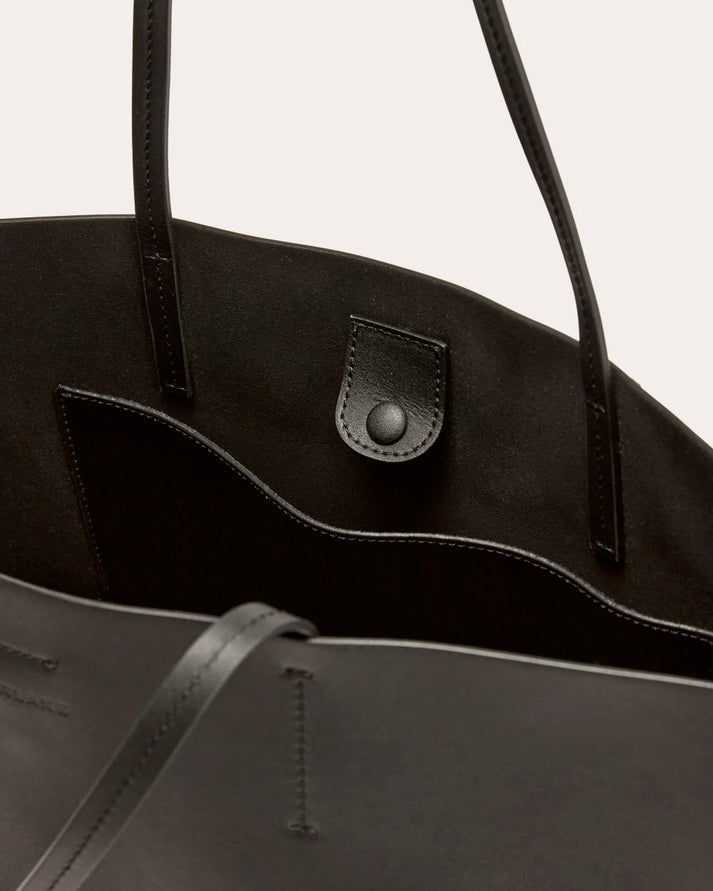 The Luxe Italian Leather Tote | Black – Everlane