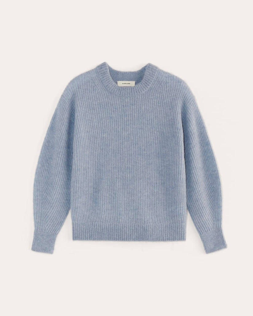 The Cocoon Crew in Alpaca | Heather Blue Slate – Everlane