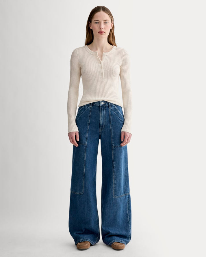 The Cozy Rib Henley | Bone – Everlane