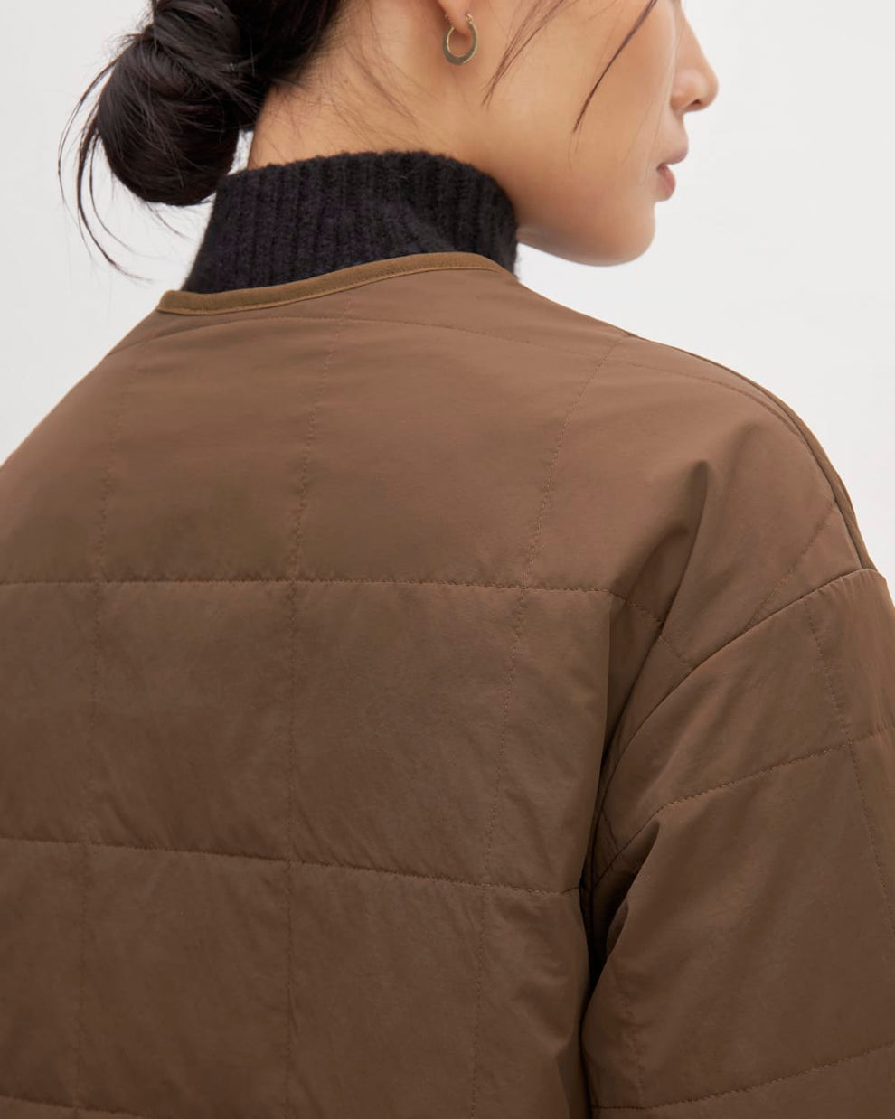 The ReNew Quilted Long Liner | Cocoa – Everlane