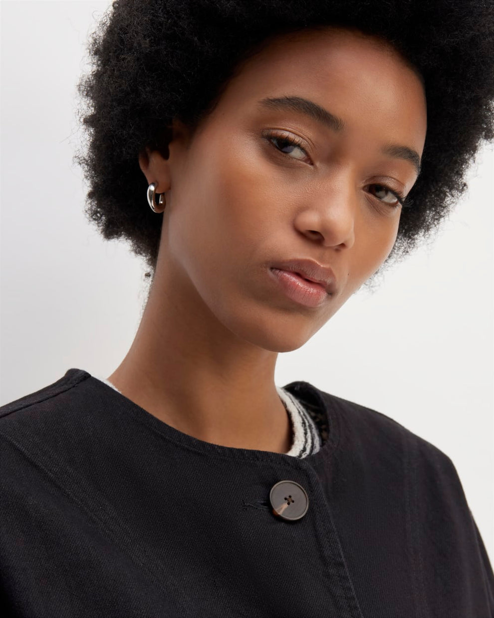 The Denim Barrel Jacket | Black – Everlane