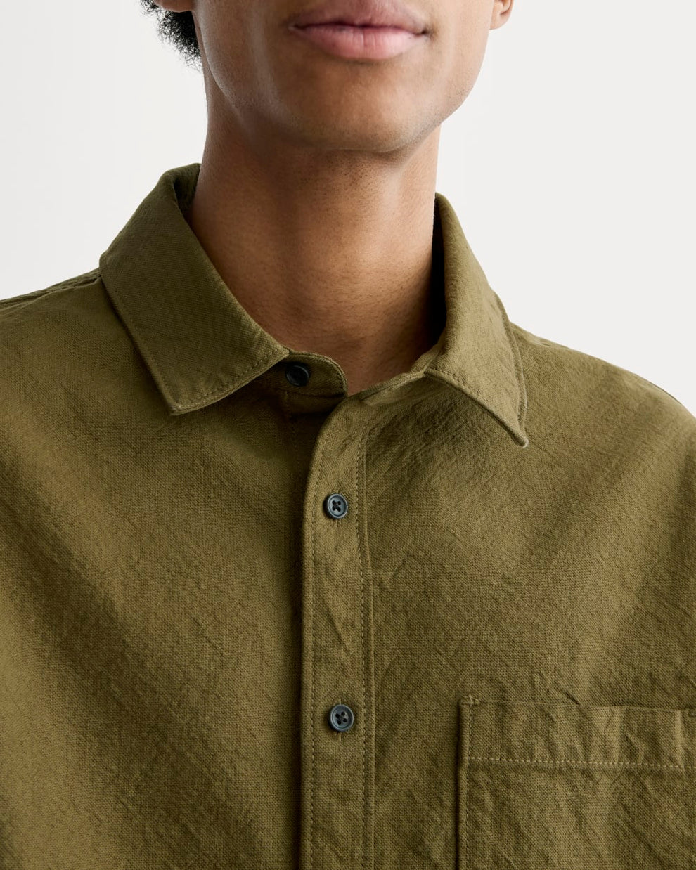 The Canvas Organic Cotton Overshirt | Olive – Everlane