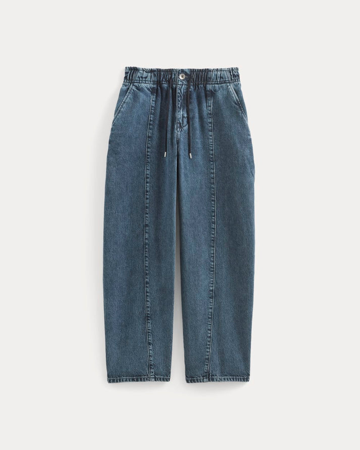 The Drawstring Baggy Jean | Mid Indigo – Everlane