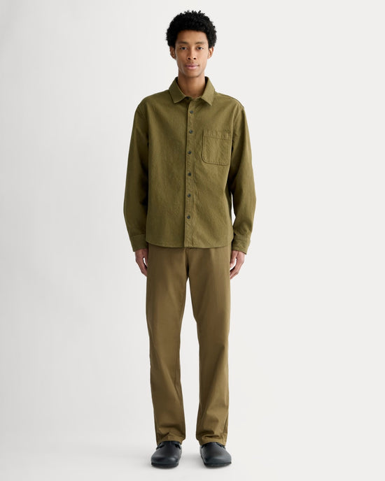 The Canvas Organic Cotton Overshirt | Olive – Everlane