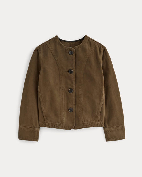 The Denim Barrel Jacket | Cocoa – Everlane