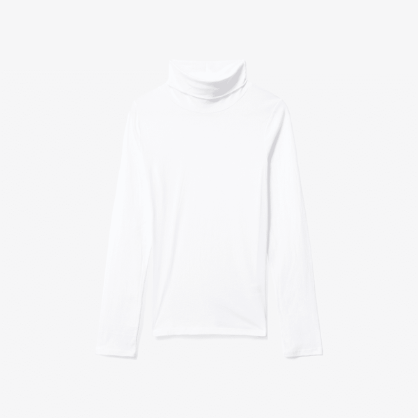The Organic Cotton Turtleneck | White – Everlane