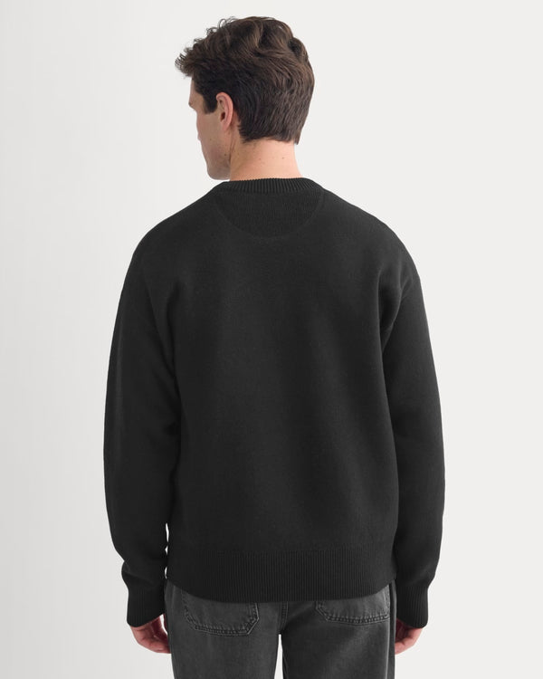 Luxe Merino Double-Knit Sweater | Black – Everlane