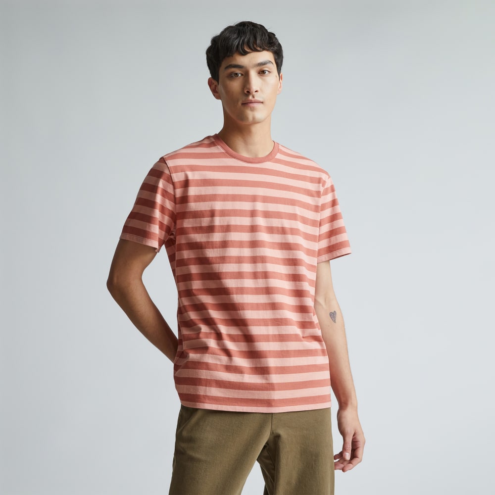 The Organic Cotton Crew | Redwood Stripe – Everlane