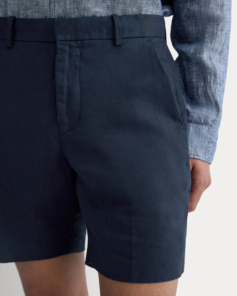 The 7" Linen Trouser Short | Navy – Everlane
