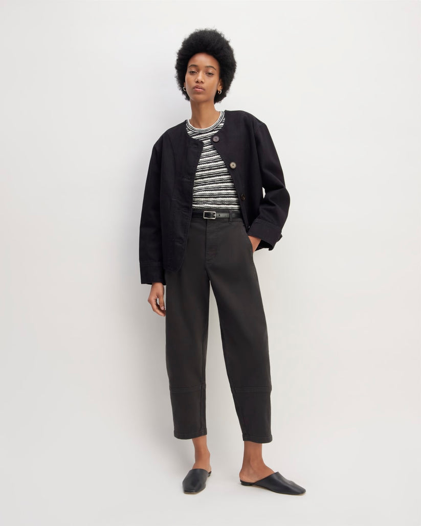 The Denim Barrel Jacket | Black – Everlane
