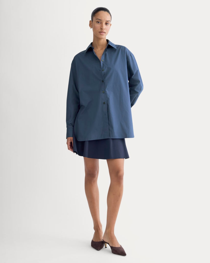 The Boyfriend Shirt in Ultrasoft Cotton | Deep Lazuli Blue – Everlane