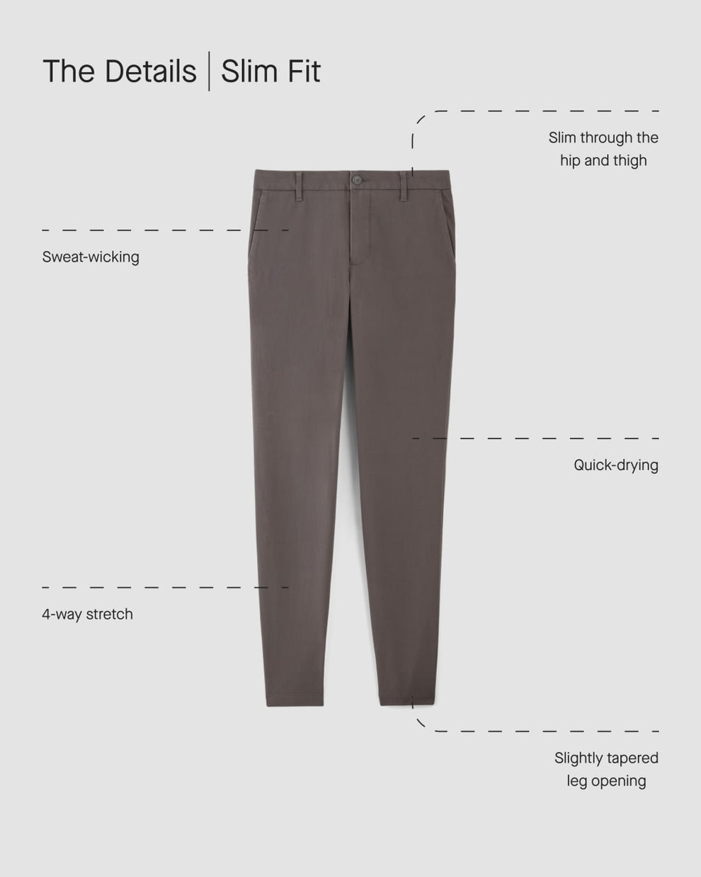 The Performance Chino | Uniform | Chocolate Brown | Slim – Everlane