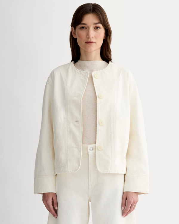The Denim Barrel Jacket | Calico Ecru – Everlane