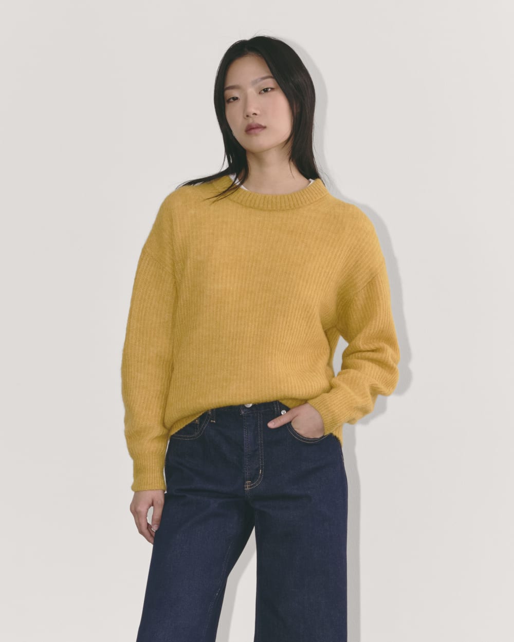 The Cocoon Crew in Alpaca | Golden Yellow – Everlane
