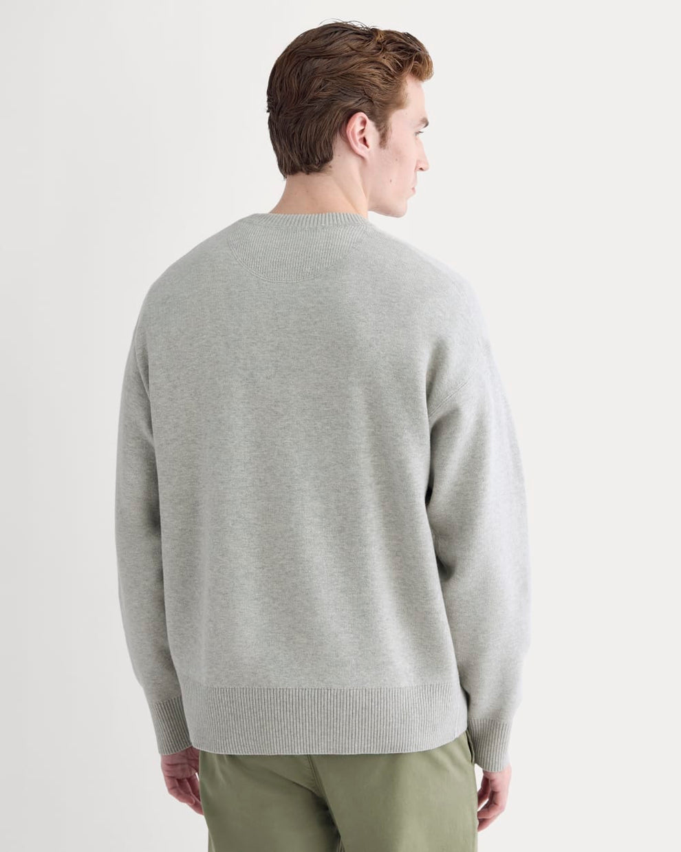 Luxe Merino Double-Knit Sweater | Heathered Grey – Everlane