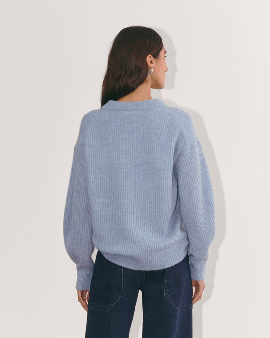 The Cocoon Crew in Alpaca | Heather Blue Slate – Everlane
