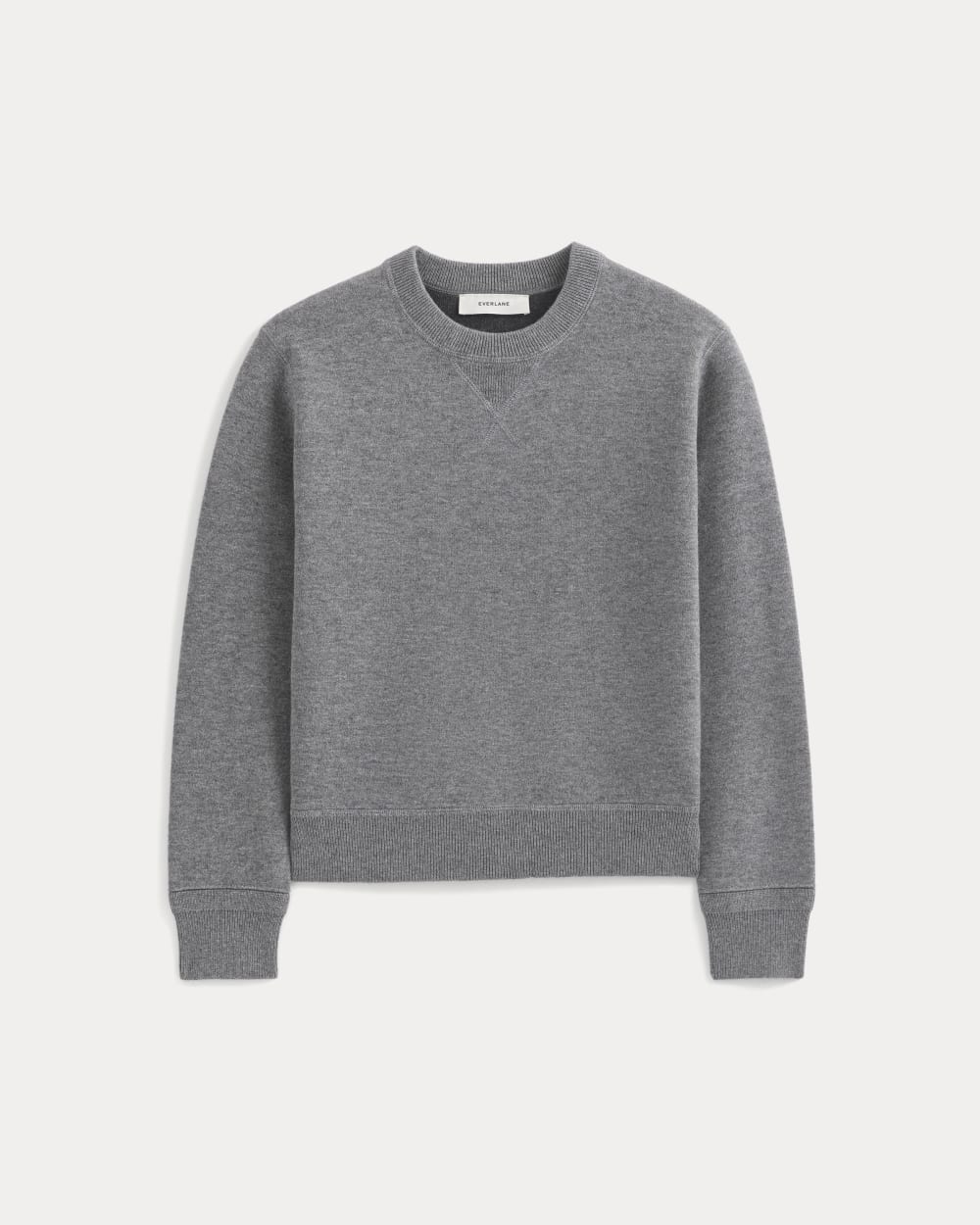 Double Knit Crew in Cotton Merino | Mid Grey/Graphite – Everlane