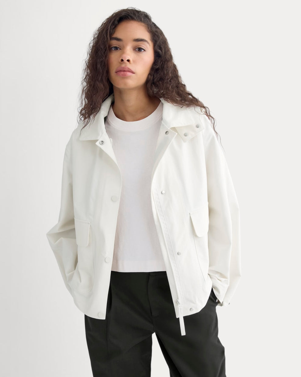 Re:Cycled Nylon Barrel Jacket | Bone – Everlane