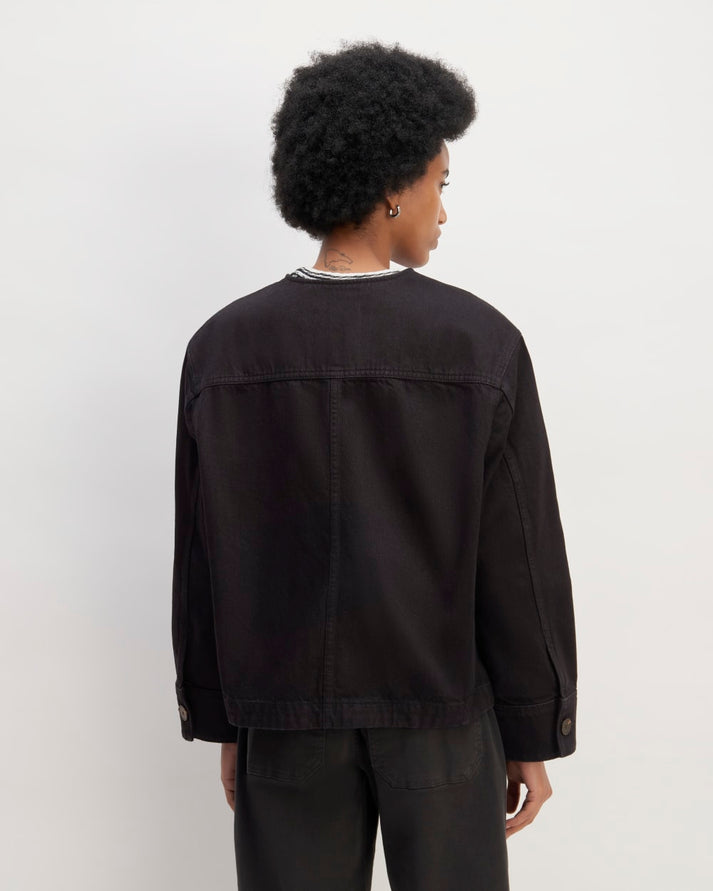 The Denim Barrel Jacket | Black – Everlane