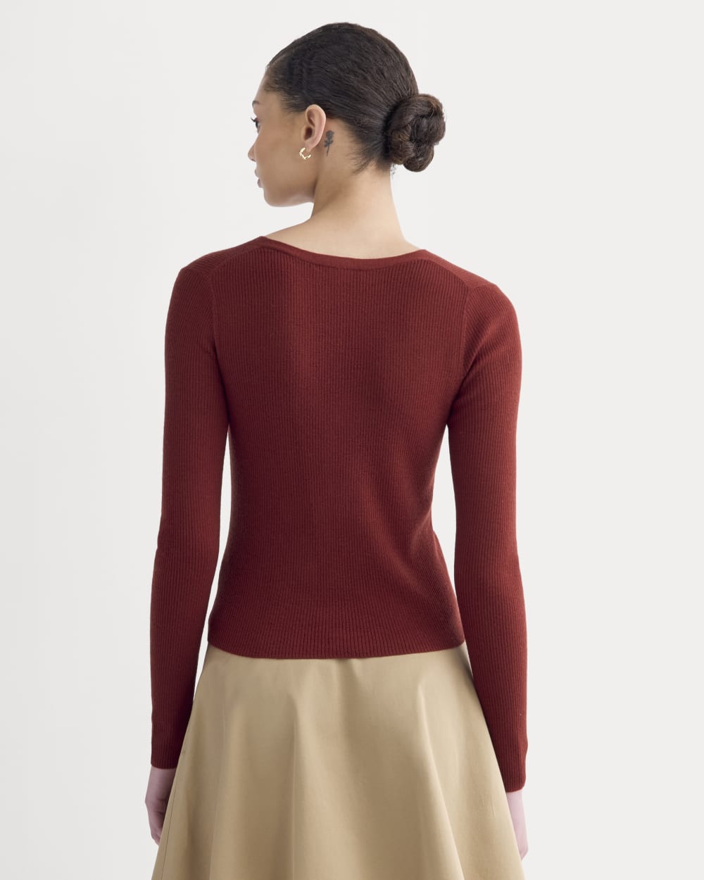 The Cardigan in Ultrasoft Merino | Merlot – Everlane