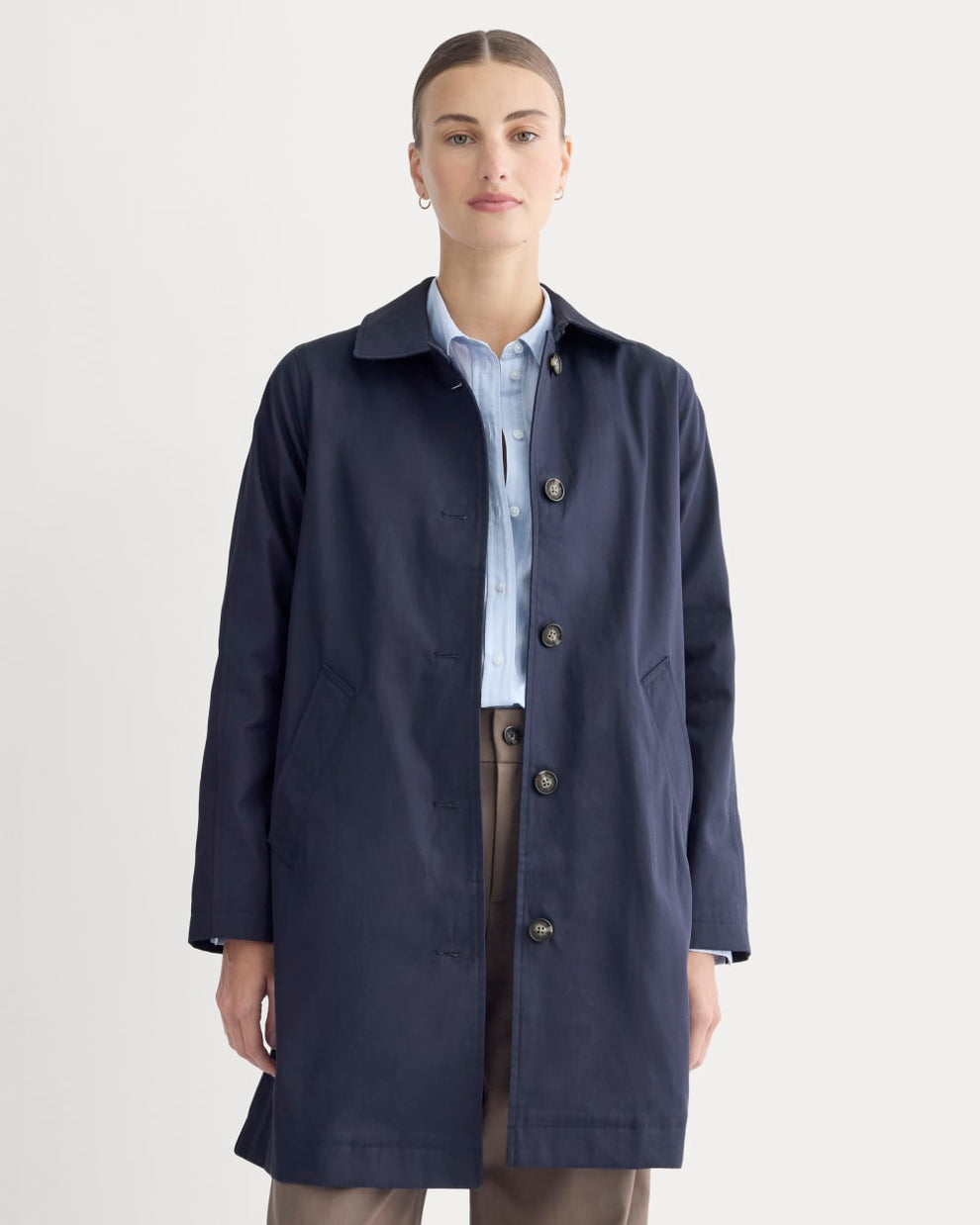 The Mac Coat | Navy – Everlane