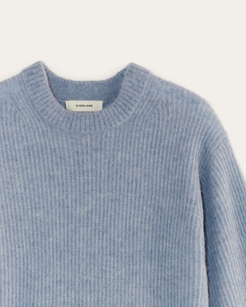The Cocoon Crew in Alpaca | Heather Blue Slate – Everlane