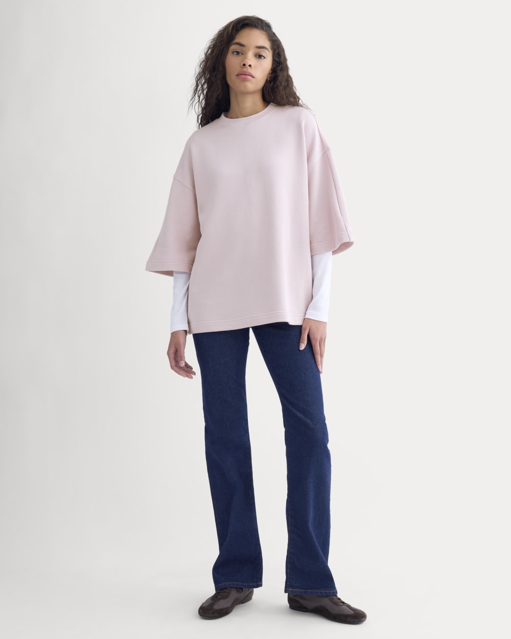 Lightweight Terry Oversized Tee | Burnished Lilac – Everlane
