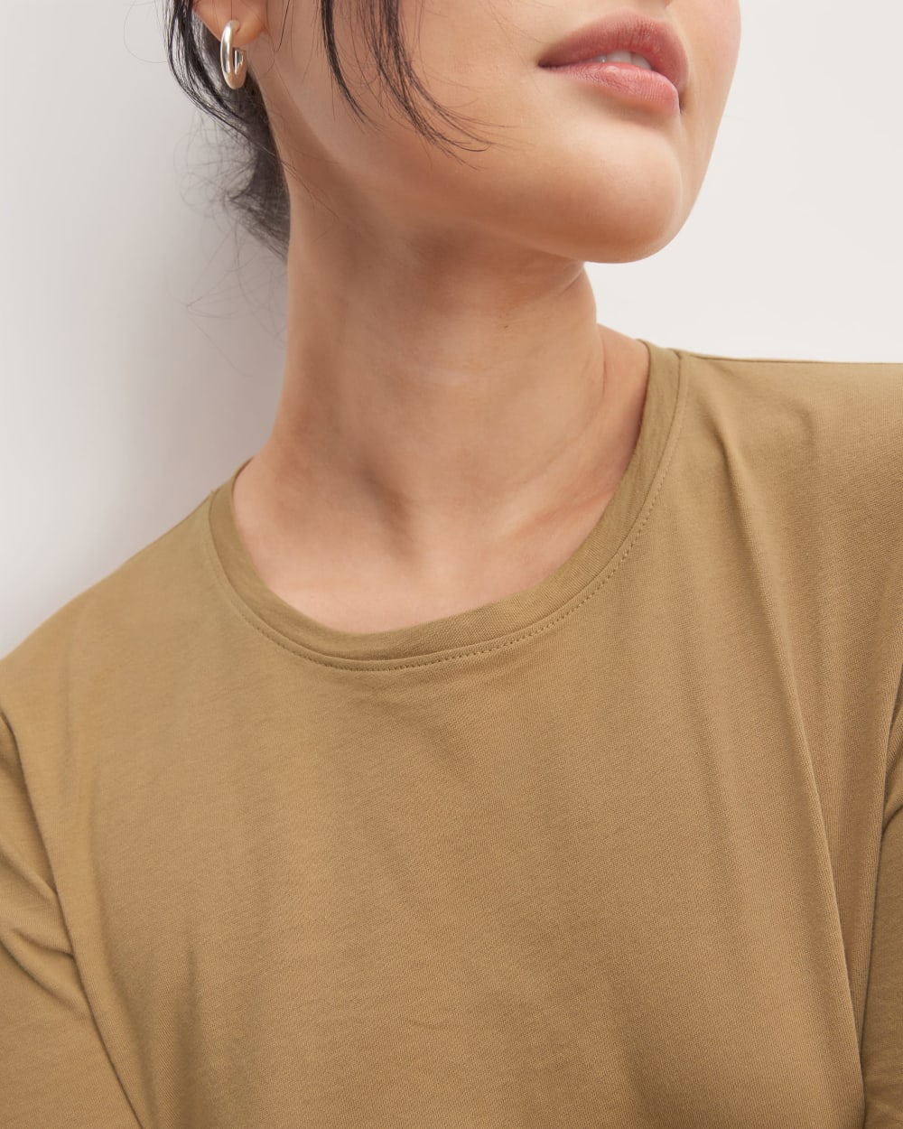 The Organic Cotton Long-Sleeve Crew | Tiger's Eye – Everlane