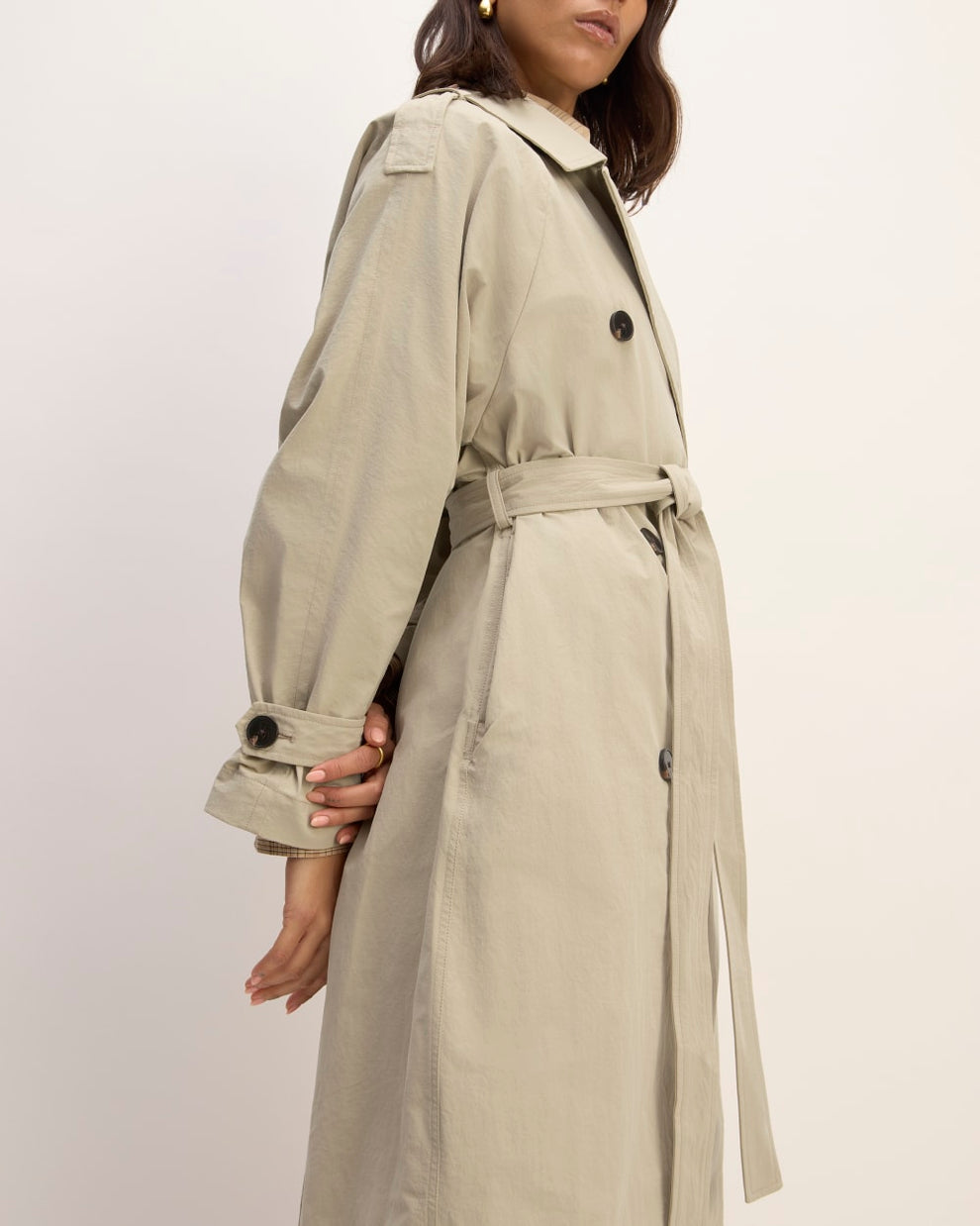The ReNew Long Trench Coat | Trench Coat Khaki – Everlane