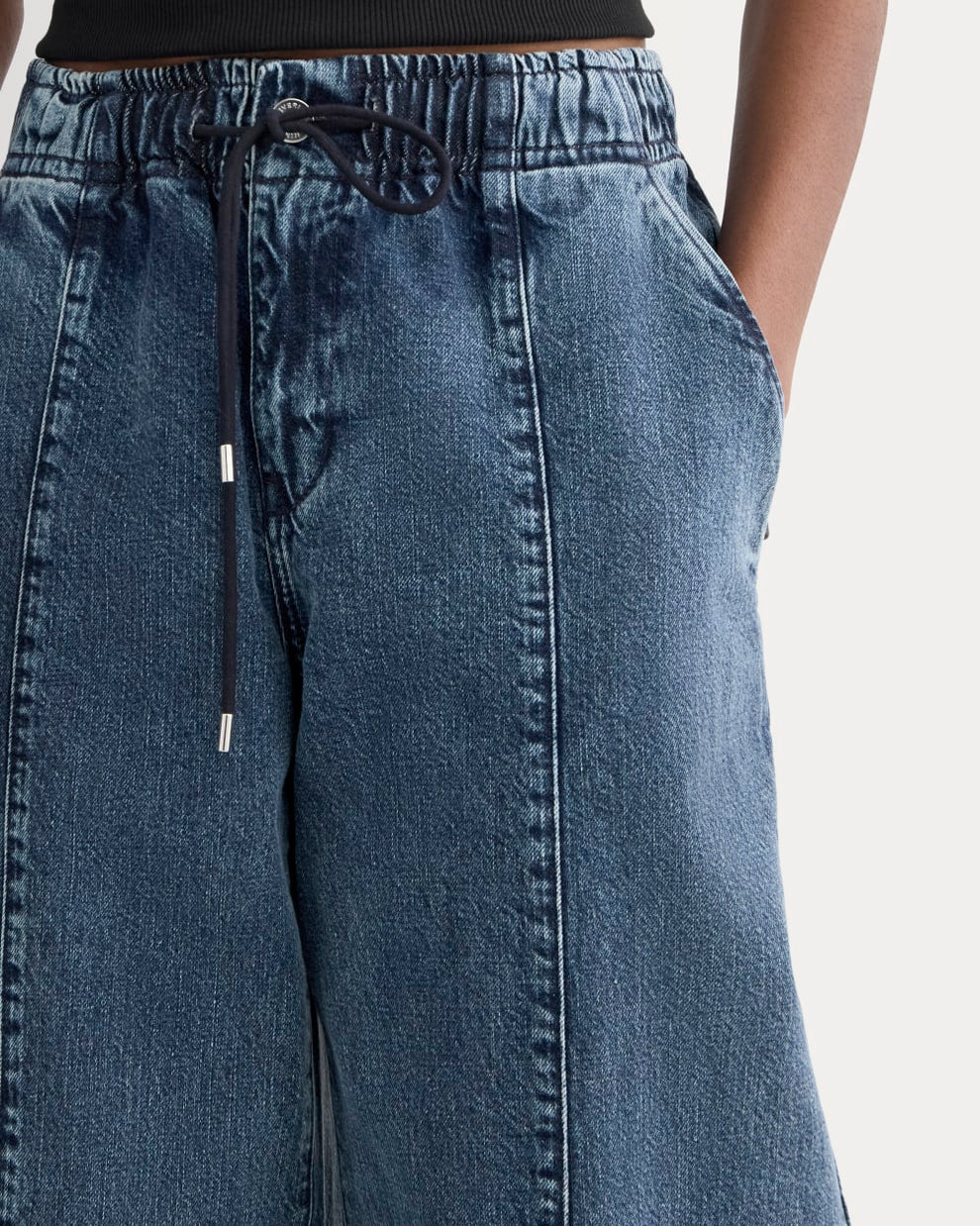 The Drawstring Baggy Jean | Mid Indigo – Everlane