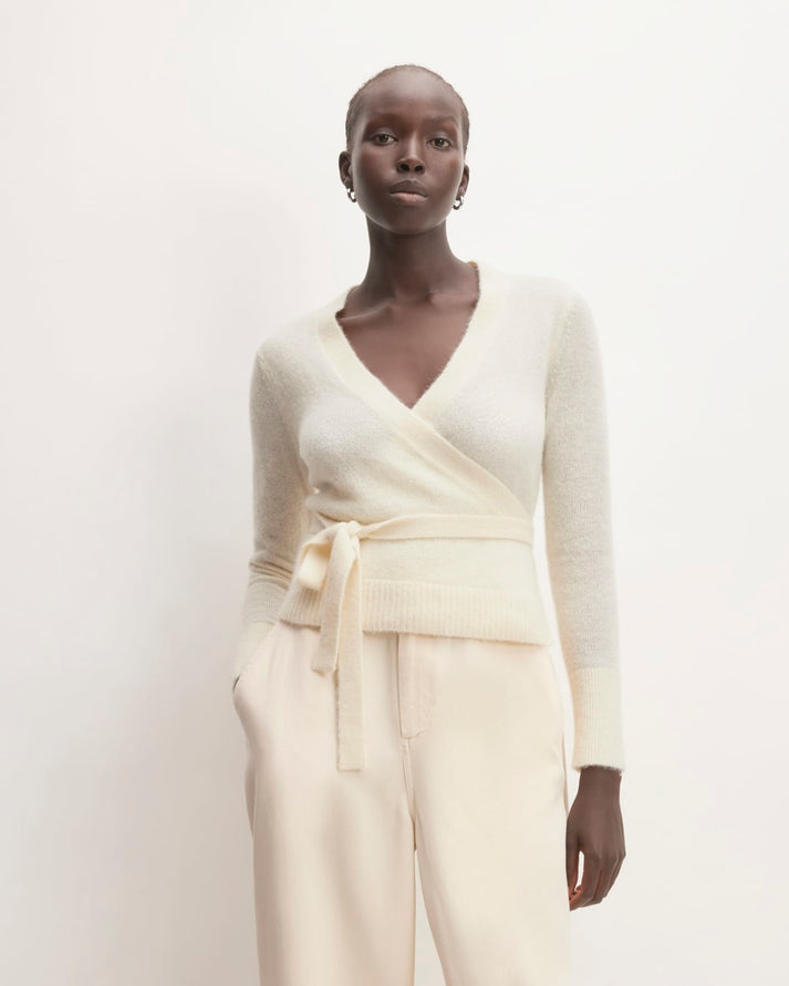 The Alpaca Wrap Sweater | Snow – Everlane