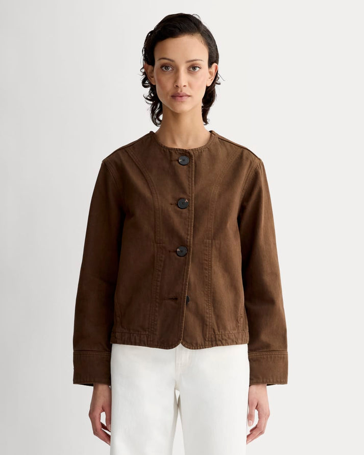 The Denim Barrel Jacket | Cocoa – Everlane