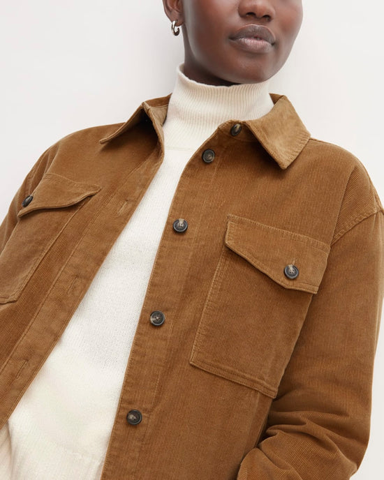 The Corduroy Oversized Shirt Jacket | Toasted Coconut – Everlane