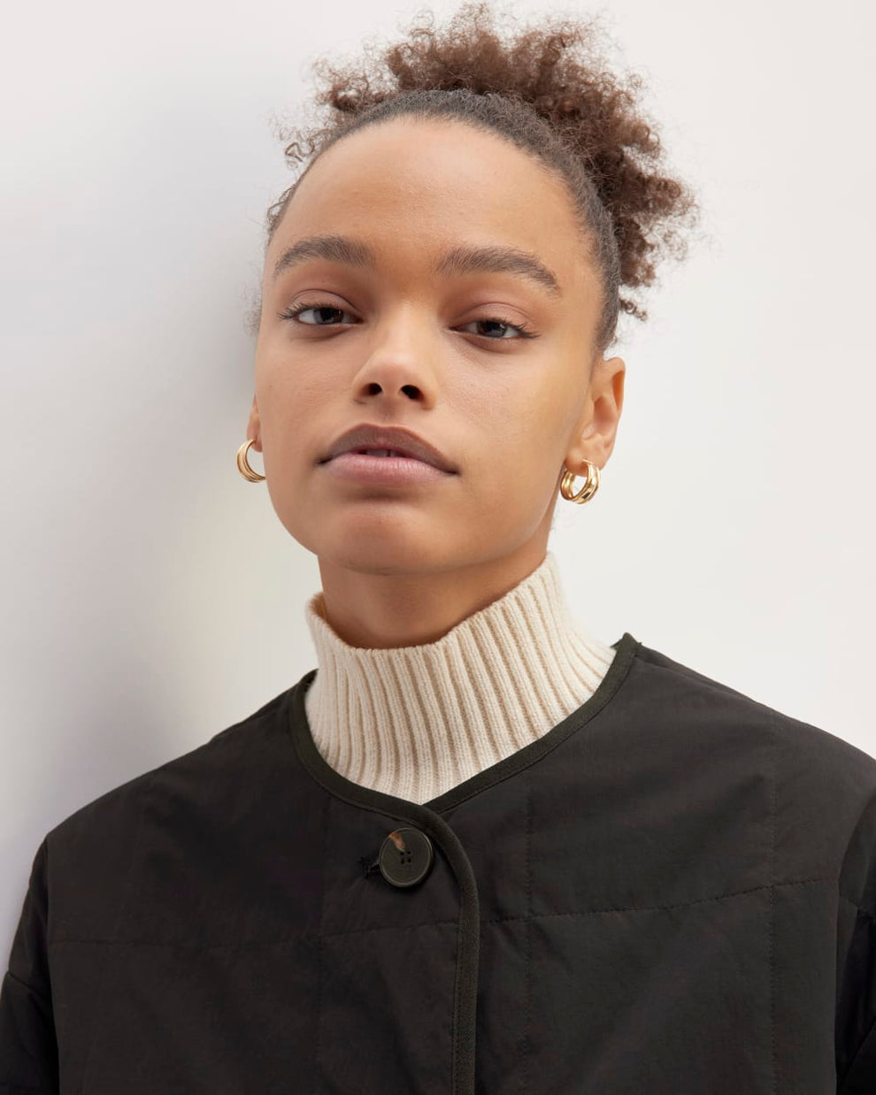 The ReNew Quilted Long Liner | Black – Everlane