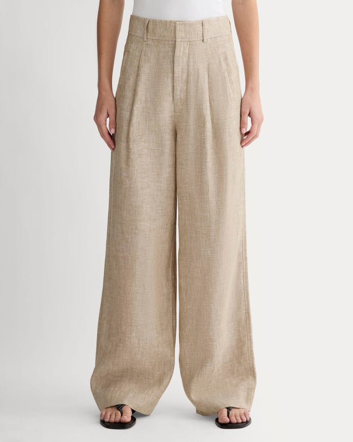 The Linen Way-High® Drape Pant | Cornstalk Chambray – Everlane